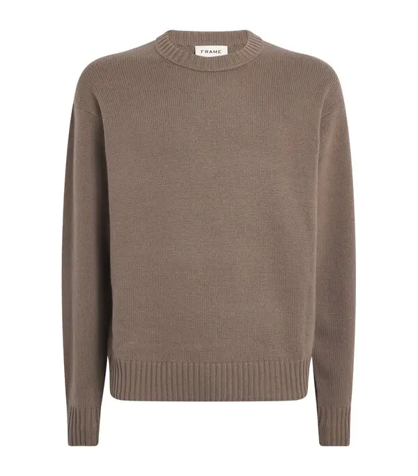 FRAME Cashmere Crewneck Sweater - Brown