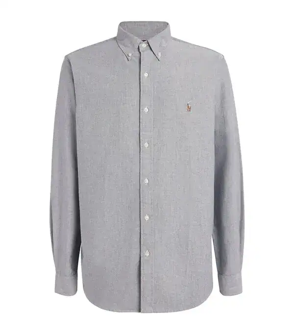 Polo Ralph Lauren Custom-fit Oxford Shirt - Grey - L
