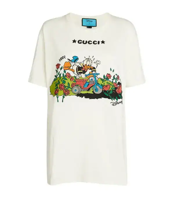 Gucci Disney Donald Duck T-Shirt - Ivory | Editorialist