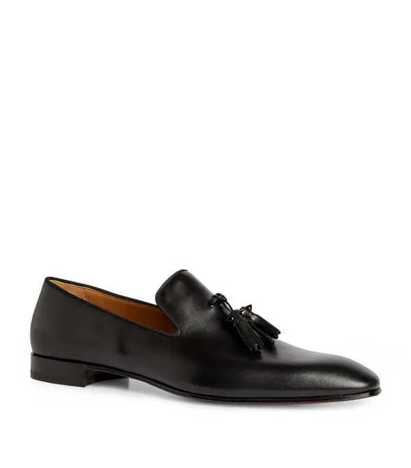 CHRISTIAN LOUBOUTIN Dandelion Tassel Loafers - Black