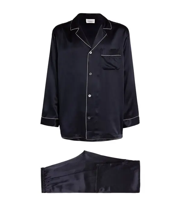 Zimmerli Silk Pyjama Set - Navy