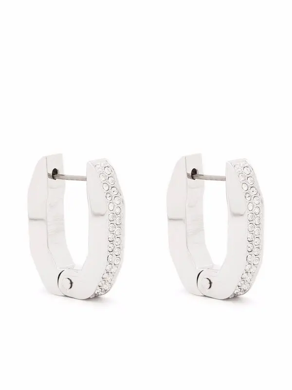 SWAROVSKI Dextera Octagonal Hoop Earrings