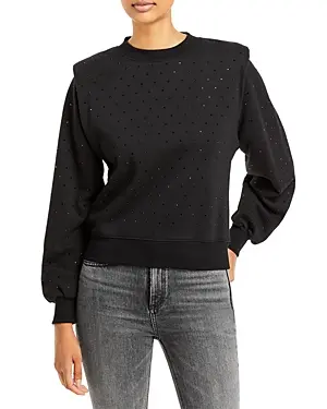 Generation Love Orlie Crystal Sweatshirt In Black 59% Off