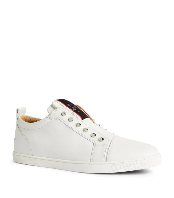 CHRISTIAN LOUBOUTIN F.a.v Fique A Vontade Calfskin Sneakers - White