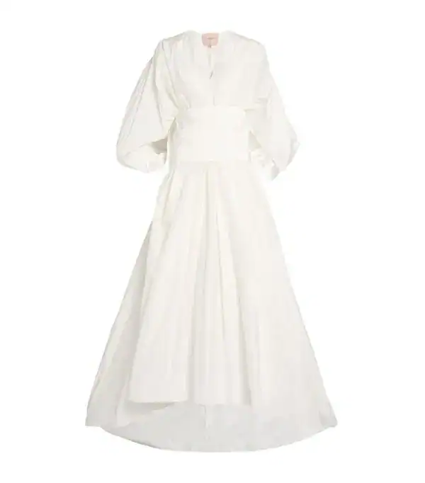 Roksanda Cotton-Silk Tela Dress - Ivory