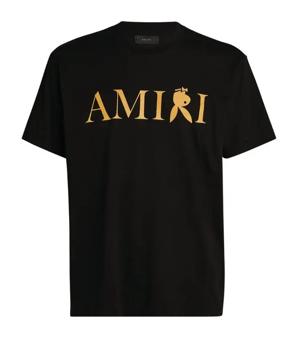 Amiri Reverse Playboy Bunny T-Shirt - Black | Editorialist