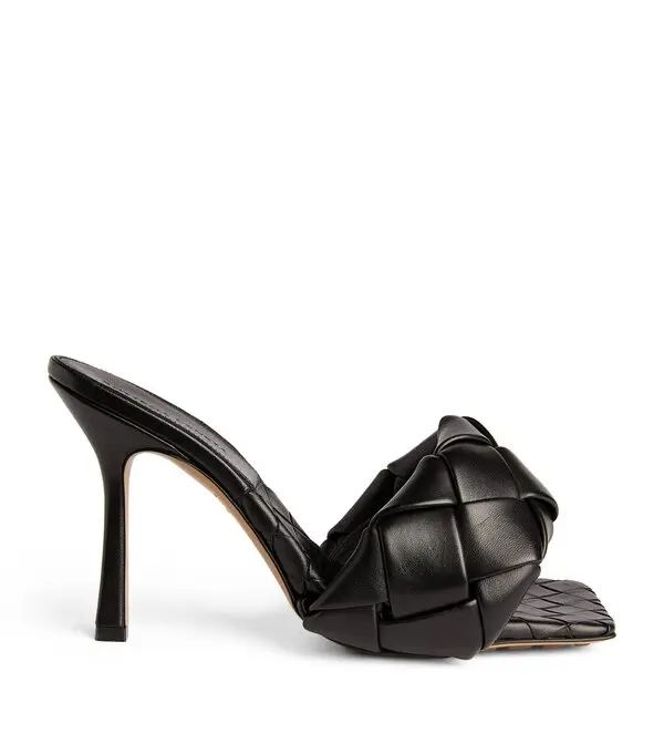 Bottega Veneta Quilted Leather Lido Mules 90 - Black