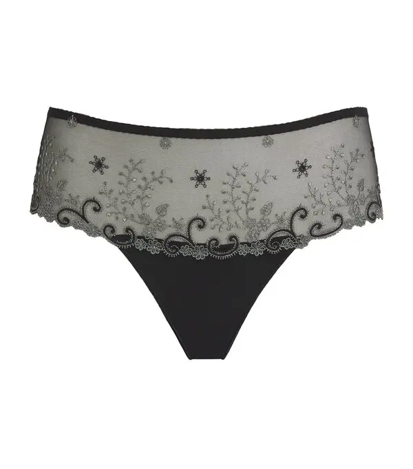 Simone Perele Lace Délice Briefs - Black