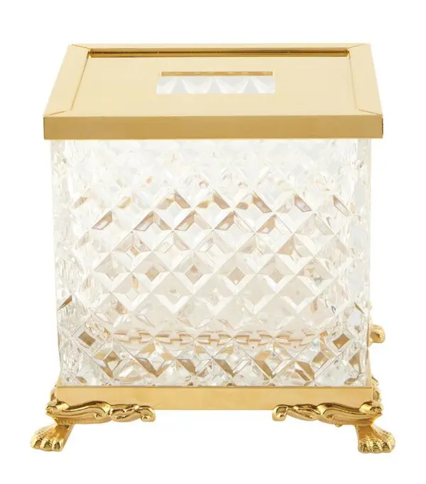 ZODIAC Lion Feet Tissue Box - Gold | Editorialist