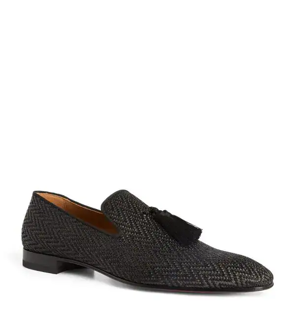 Christian Louboutin Officialito Zigzag Moccasins - Black  display picture 2