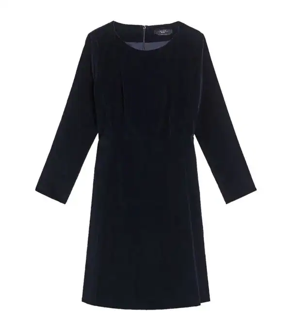 Max Mara Corduroy Mini Dress - Blue | Editorialist