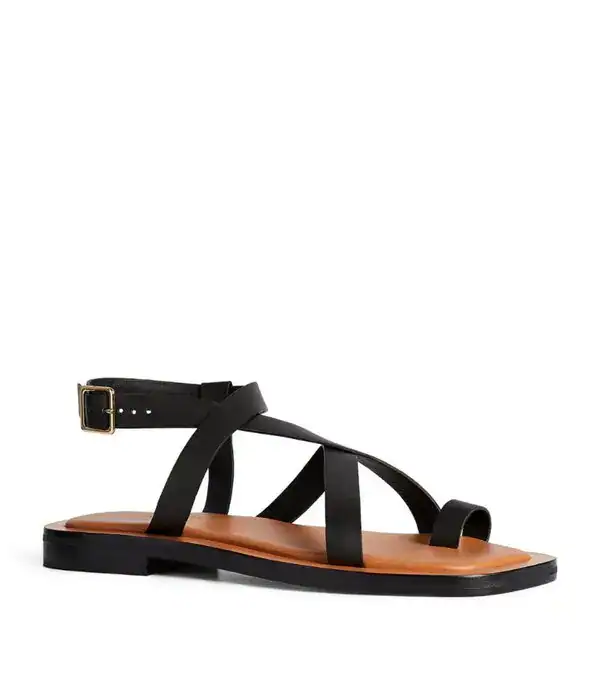 A.Emery X Matteau Spargi Sandals In Black - 62% Off | Editorialist