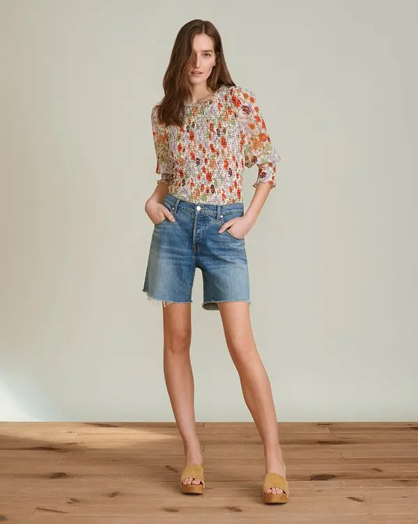 Buy Veronica Beard Shiloh Mid-length Short Lava - Lava Stone At 69% Off ...