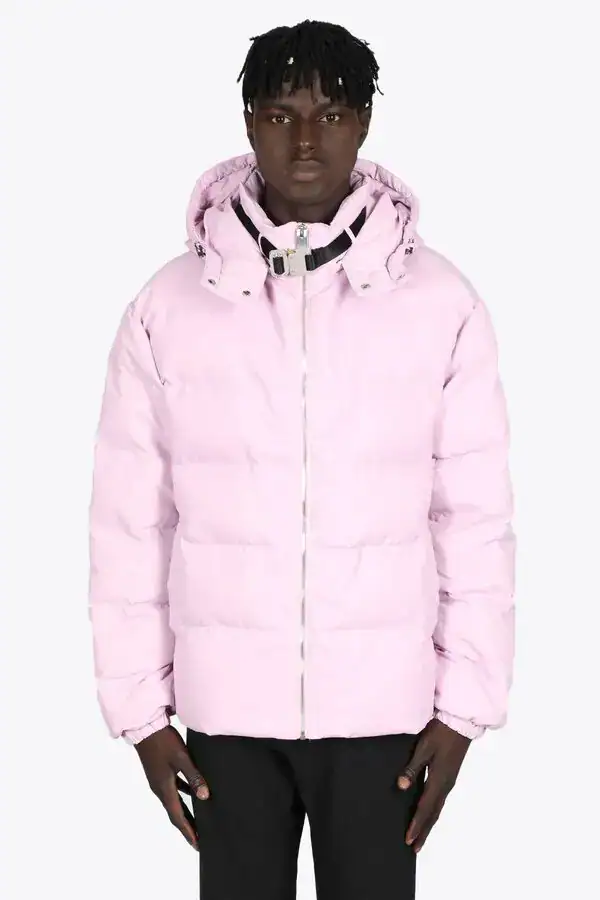 1017 Alyx 9sm Pink Nylon Puffer Jacket - Rosa | Editorialist