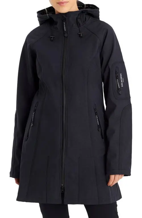 ILSE JACOBSEN Regular Fit Hooded Raincoat - Dark Indigo