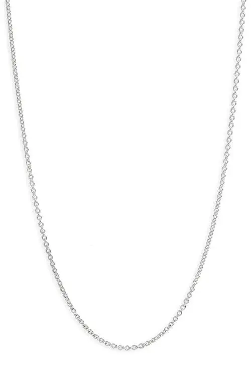 Monica Vinader Fine Chain Link Necklace - Silver