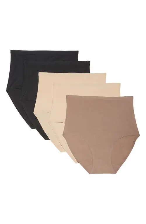 Chantelle Soft Stretch 5-pack High Waist Briefs - Multi