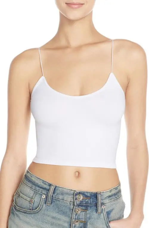 Free People Intimately Fp Crop Camisole - White