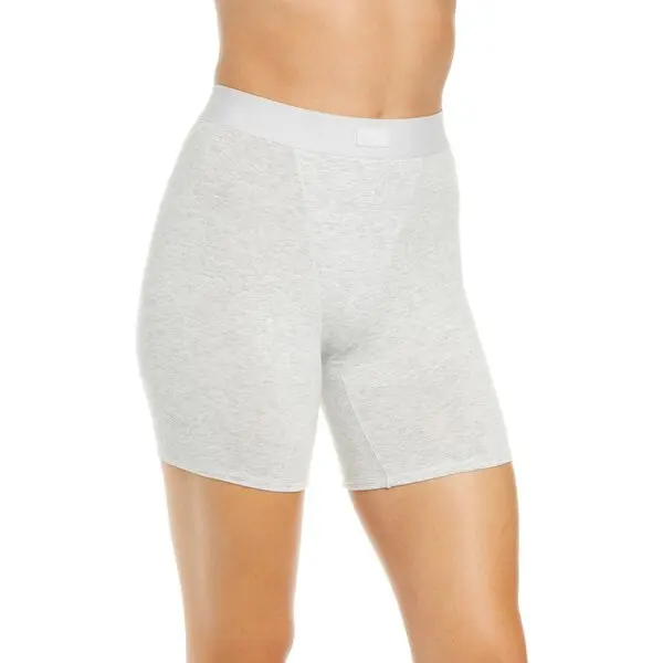 SKIMS Boyfriend Boxers - Light Heather Grey