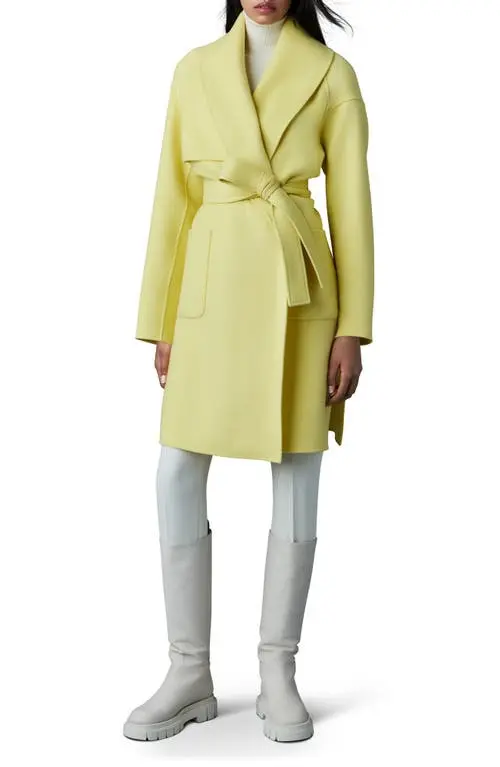 Mackage Thalia Wool Coat - Pale Lime