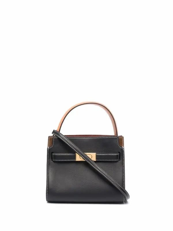 Tory Burch Lee Radziwill Small Double Shoulder Bag - Black