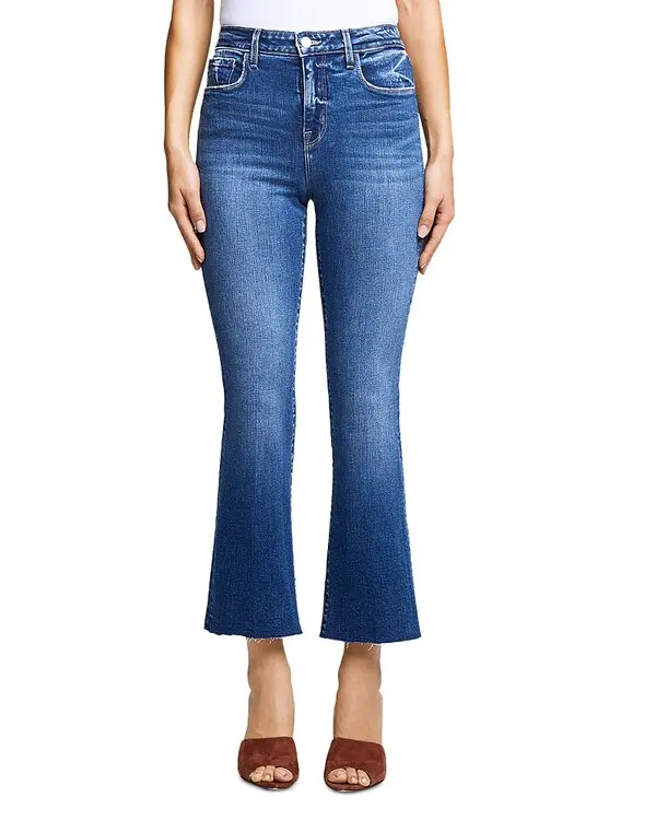 L'Agence Kendra High-rise Cropped Flare Jeans