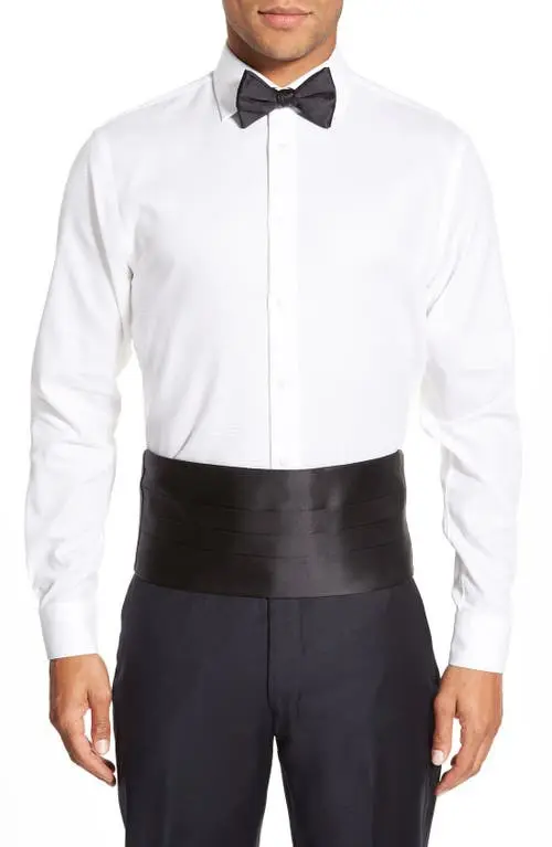 David Donahue Cummerbund And Bow Tie Set - Black
