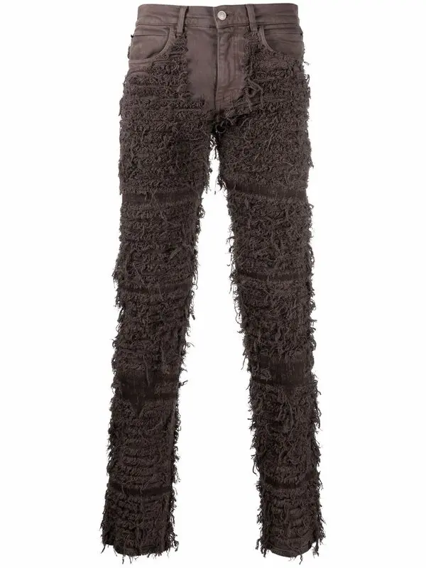 1017 Alyx 9sm Frayed Slim-fit Jeans