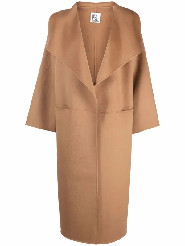 TOTÊME Single-breasted Wool-blend Coat - Brown