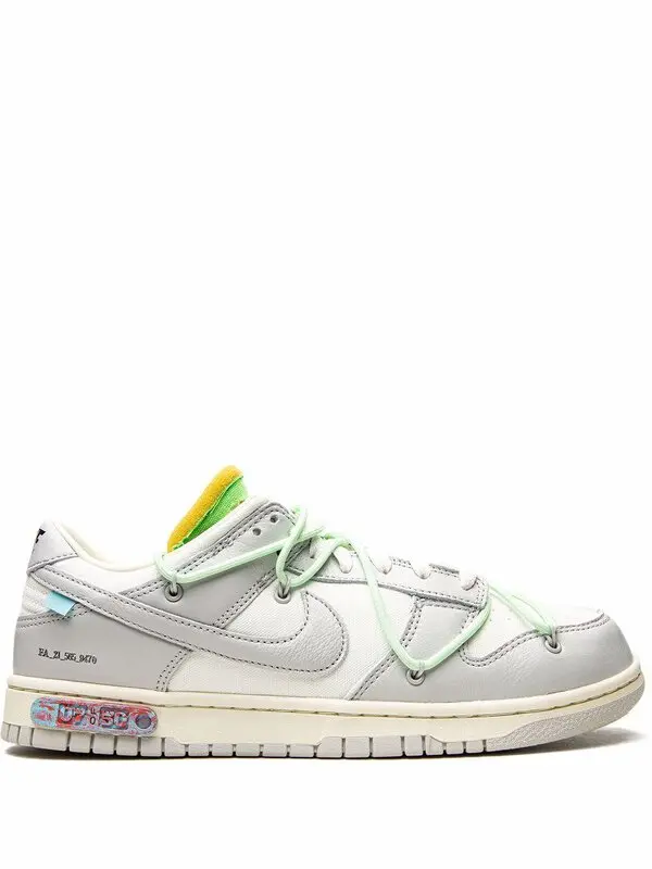Nike X Off White Dunk Low Off Lot 07 Sneakers - White