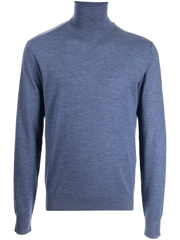 Dolce & Gabbana Cashmere Turtleneck Jumper - Blue
