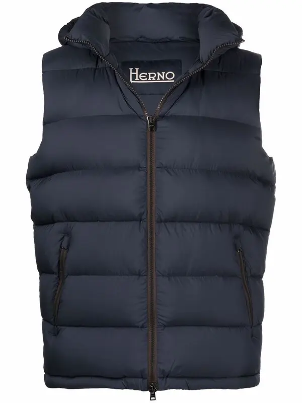 Herno Quilted Hooded Gilet