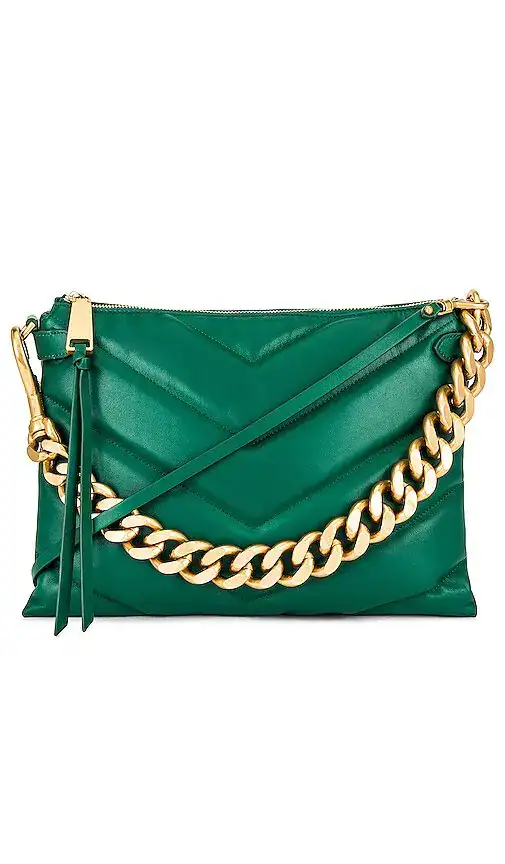 Rebecca Minkoff Edie Maxi Crossbody Bag In Green Emerald