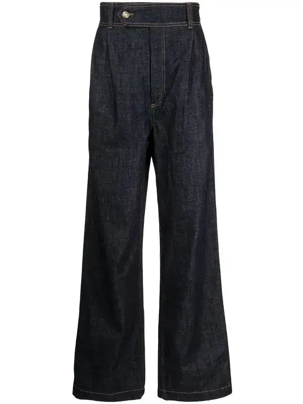 Wales Bonner Kwaku Workwear Jeans - Blue | Editorialist