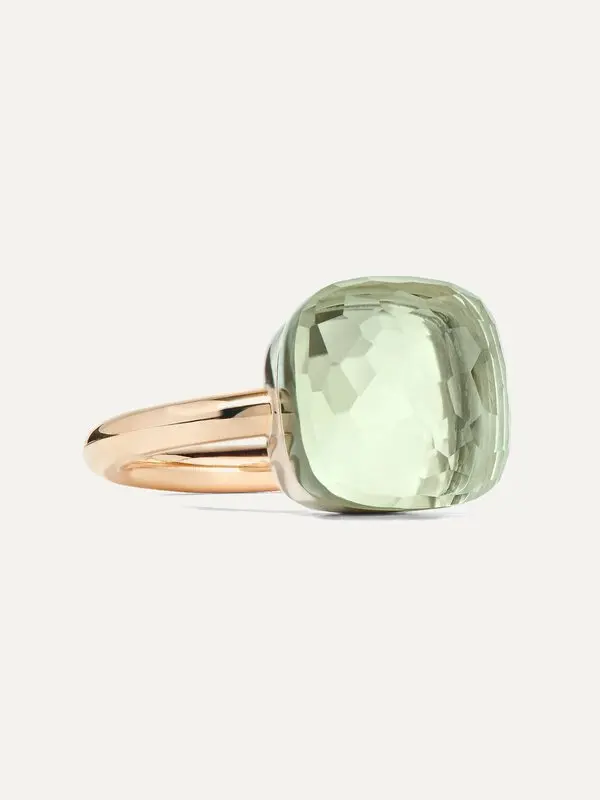 Pomellato Nudo Maxi 18-karat Prasiolite Ring - Green