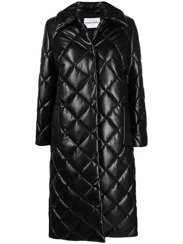 STAND STUDIO Dorothea Diamond-quilted Coat