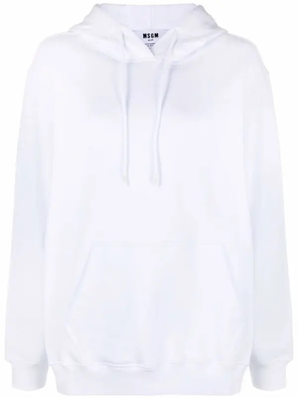 MSGM Cotton Hoodie - White