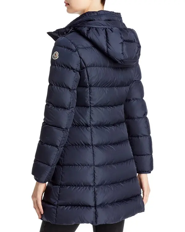 Moncler Gie Hooded Packable Down Puffer Coat - Dark Blue