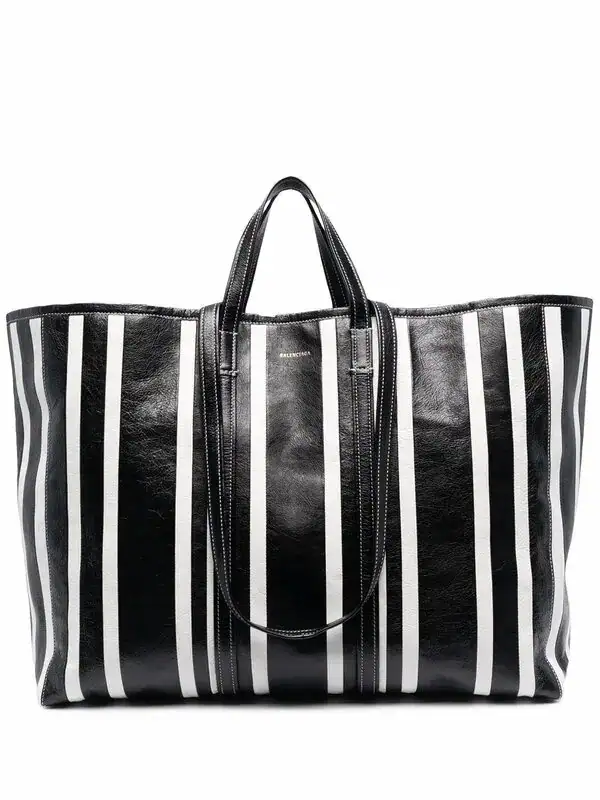 Balenciaga Large Barbes East-West Shopper Tote Bag In Black