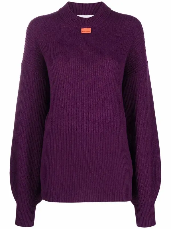 Palm Angels Logo Tag Crew-neck Jumper