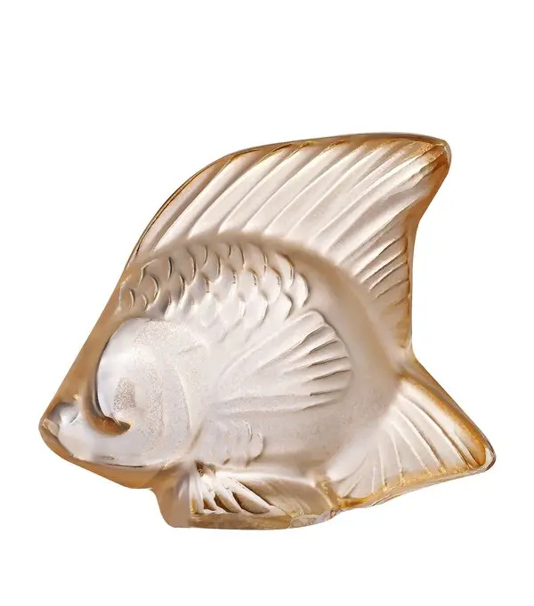 Lalique Fish Sculpture - Gold