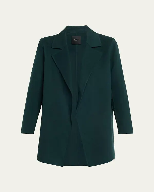 Theory Clairene Coat - Viridian -