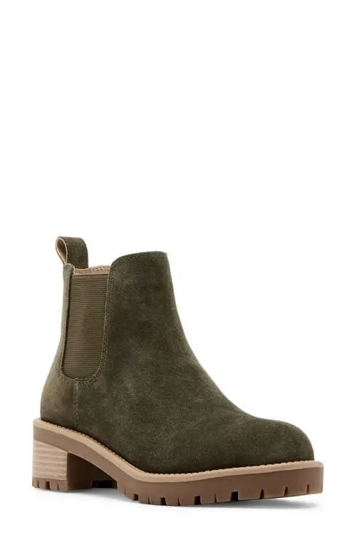 Blondo Mayes Waterproof Chelsea Boot - Olv Suede