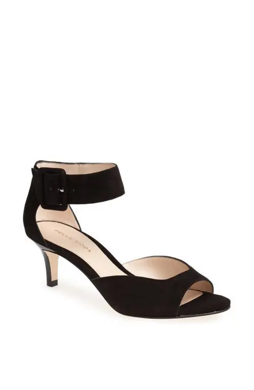 Pelle Moda Berlin Suede Sandal - Black Suede