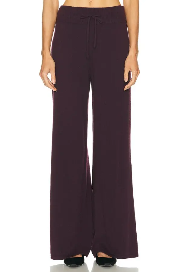LISA YANG Sofi Cashmere Trousers - Mahogany