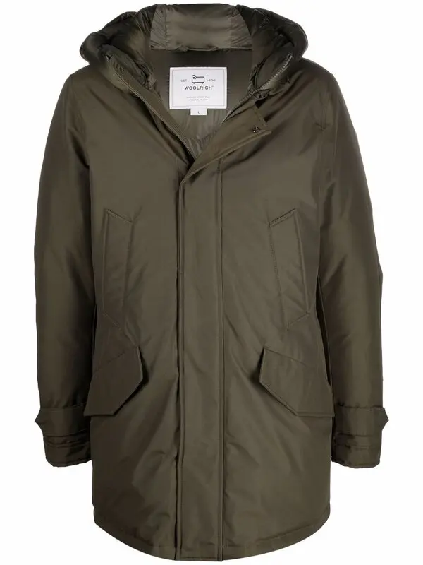 Woolrich Polar High Collar Parka - Green