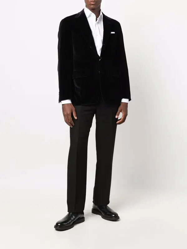 Canali Plain Button Shirt