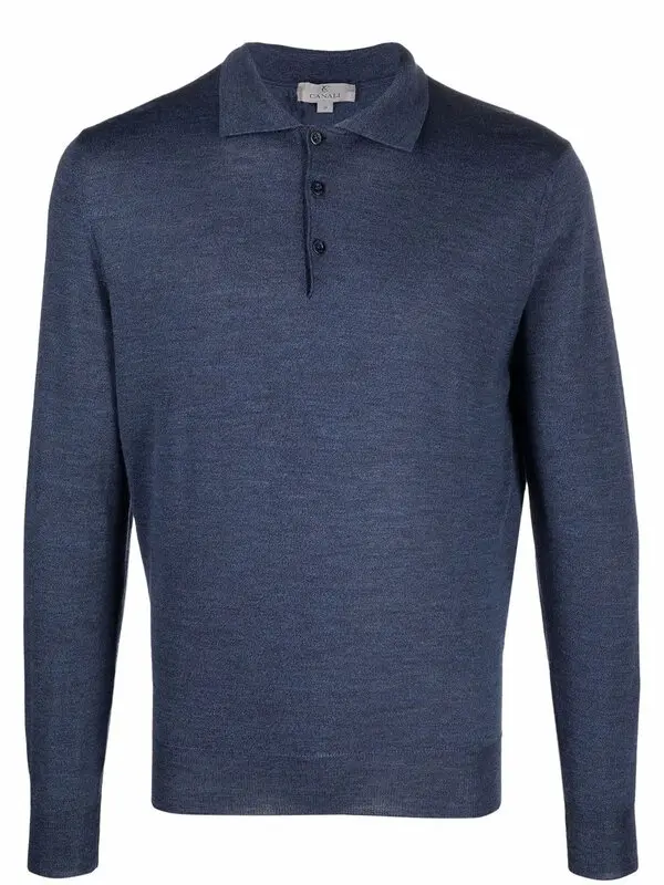 Canali Merino-wool Polo Shirt