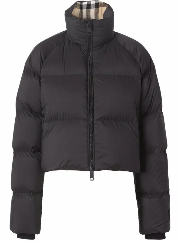 Burberry Cropped Padded Jacket - Black