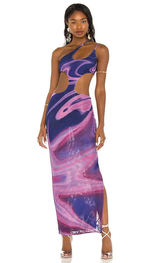 farai london pink dress Farai London Long Gaia Dress Pink XS